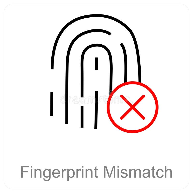 Fingerprint Mismatch Stock Illustrations – 3 Fingerprint Mismatch Stock ...