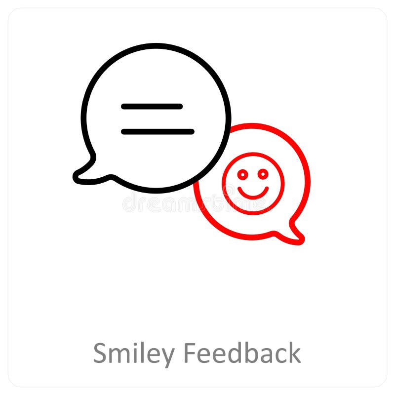 Smiley Feedback and Ratings Icon Concept Stock Vector - Illustration of ...