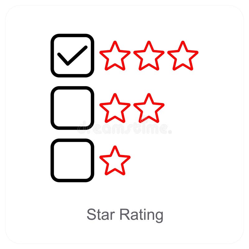 Star Rating stock vector. Illustration of customer, design - 339064507
