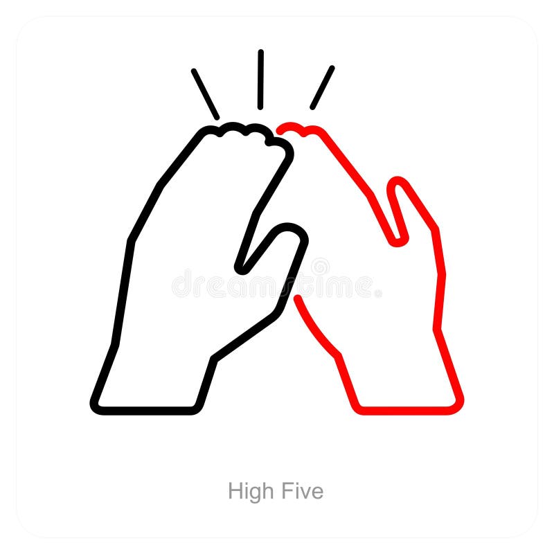 High Five stock vector. Illustration of finger, icons - 339065255