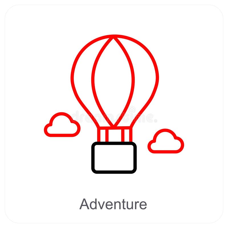 Adventure stock vector. Illustration of parachute, vacation - 339065640