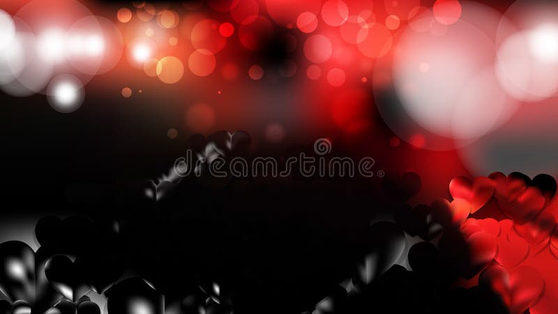 Red and Black Love Background Stock Vector - Illustration of romance ...