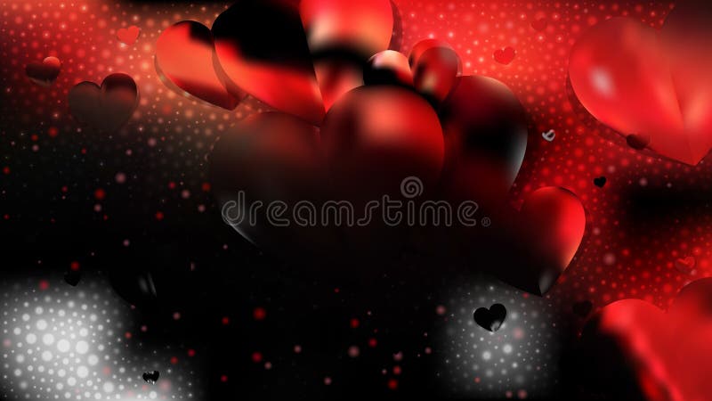 Red and Black Love Background Vector Image Stock Vector - Illustration ...
