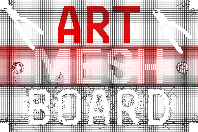 Red Black Mesh with Letters Stock Vector - Illustration of pattern ...