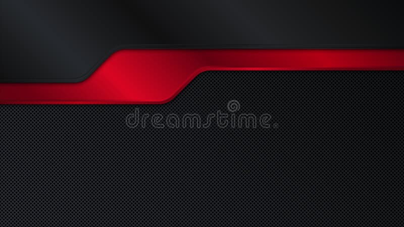 Red and Black Metal Background. Abstract Vector Illustration Stock ...