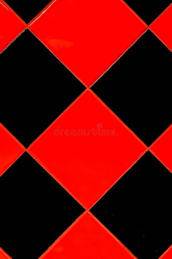 Red and Black Mosaic Ceramic Tile Abstract Pattern Interior Surface ...