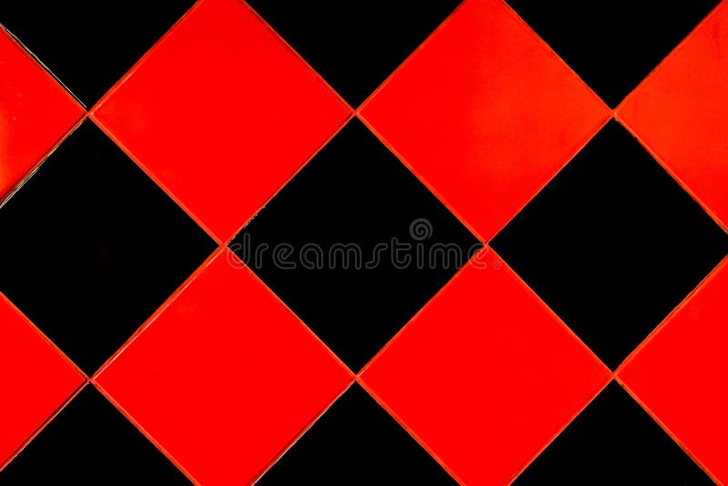 Red and Black Mosaic Ceramic Tile Abstract Pattern Interior Surface ...