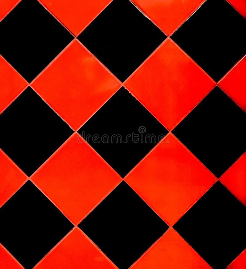 Red and Black Mosaic Ceramic Tile Abstract Pattern Interior Surface ...
