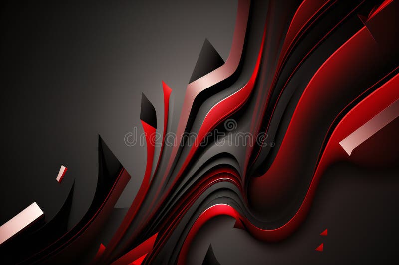 Red Black Pattern, Digital Illustration Artwork, Abstract, Backgrounds ...