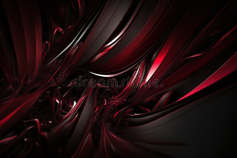 Red Black Pattern, Digital Illustration Painting, Abstract, Backgrounds ...