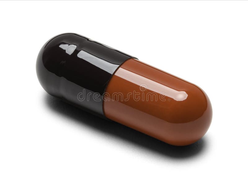 Black red capsule. stock image. Image of pharmacy, illness - 16737979