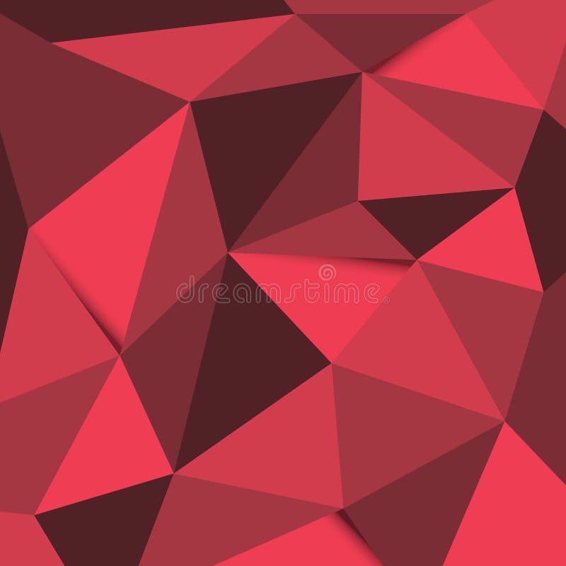 Red and Black Polygon Background Stock Illustration - Illustration of ...