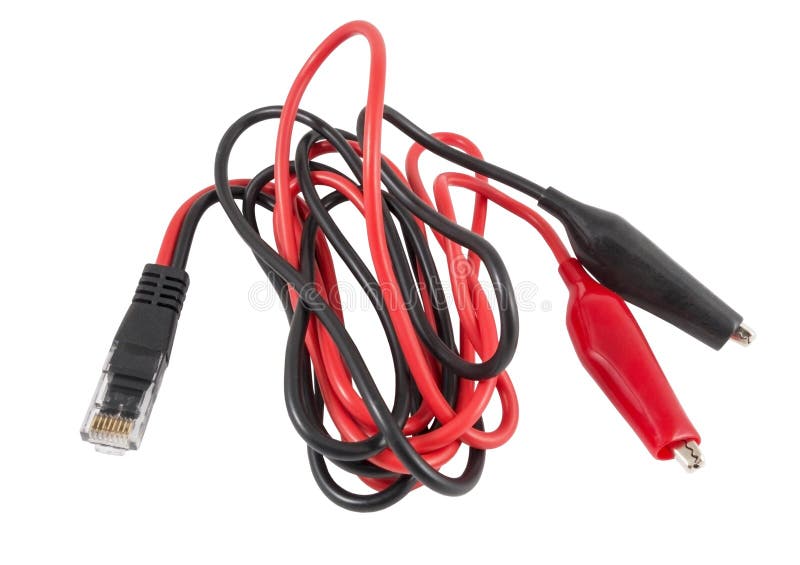 Red and black probes stock image. Image of calibration - 57974863