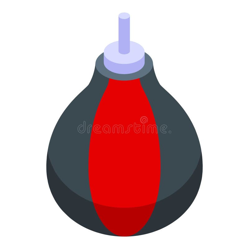 Red and Black Punching Ball for Boxing Training Stock Vector ...