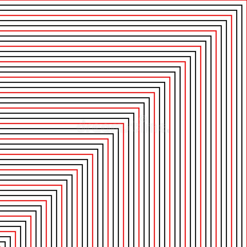 Red and Black Right Angle Lines Fabric Pattern on White Background ...