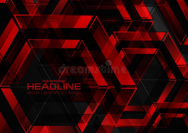 Red and Black Shiny Glossy Hexagons Abstract Geometry Background Stock ... Red and Black Shiny Glossy Hexagons Abstract Geometry Background Stock ...