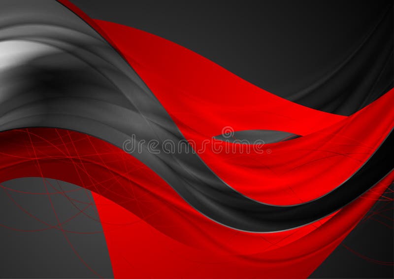Red Black Shiny Glossy Waves Abstract Background Stock Vector ... Red Black Shiny Glossy Waves Abstract Background Stock Vector ...
