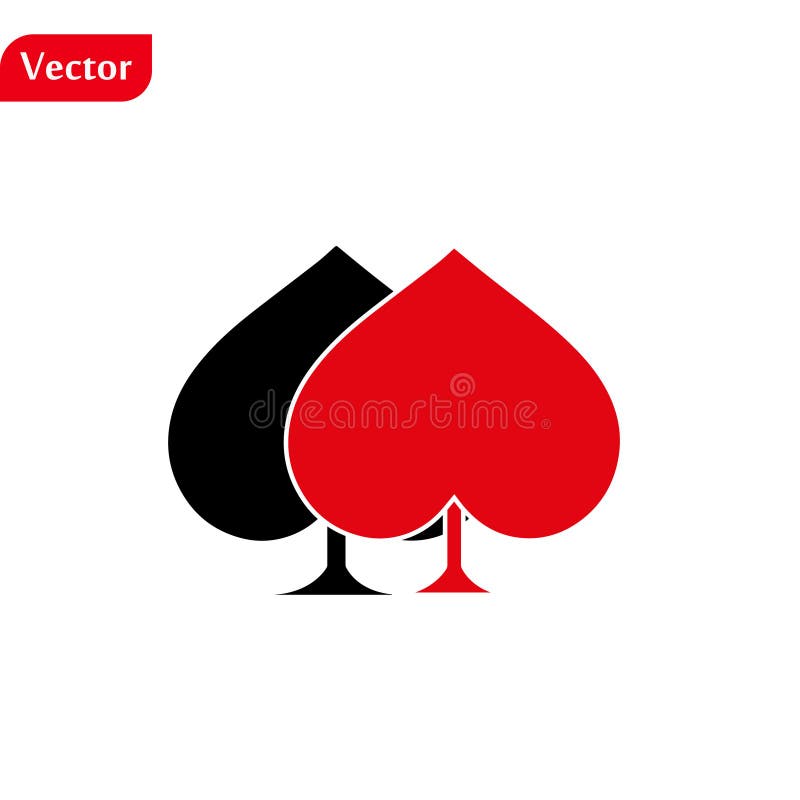 An All Black Ace of Spade Pip Design for Poker Cards White Backdrop ...