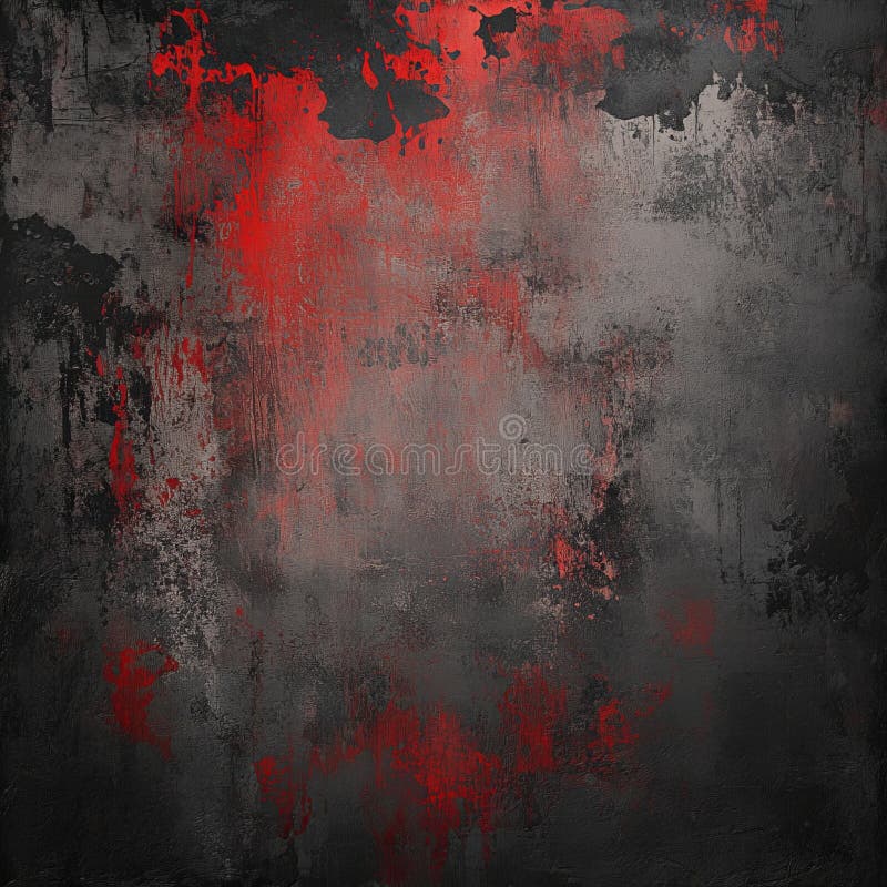 Red and Black Textured Wall with Abstract Rough Paint Strokes Stock ...