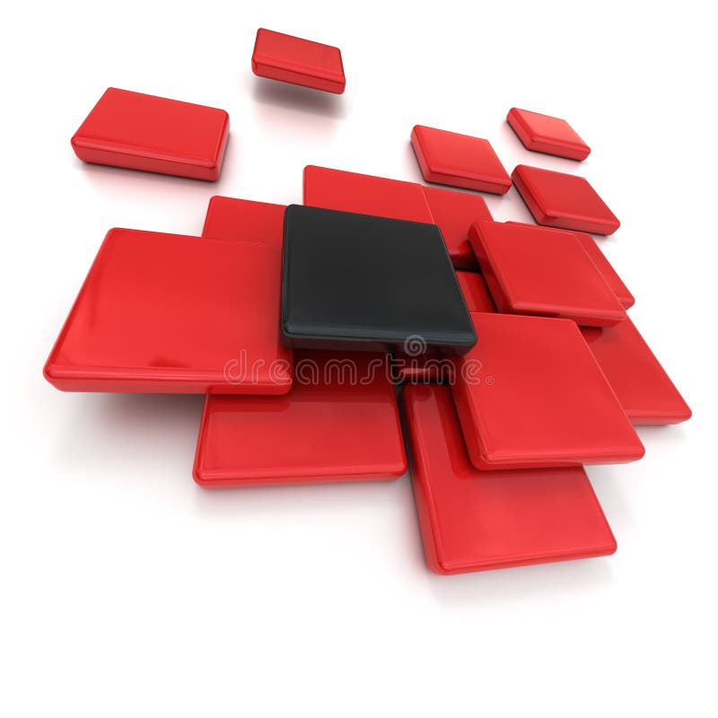 Red and black tiles stock illustration. Illustration of shinny - 5714049