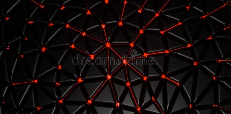 Red and Black Triangle Geometric Abstract Stock Illustration ...