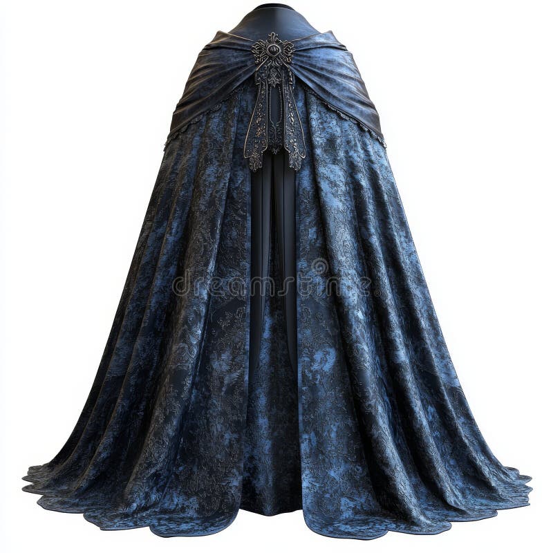 A Red and Black Vampire Coat, Highlighted on a White Surface. Stock ...