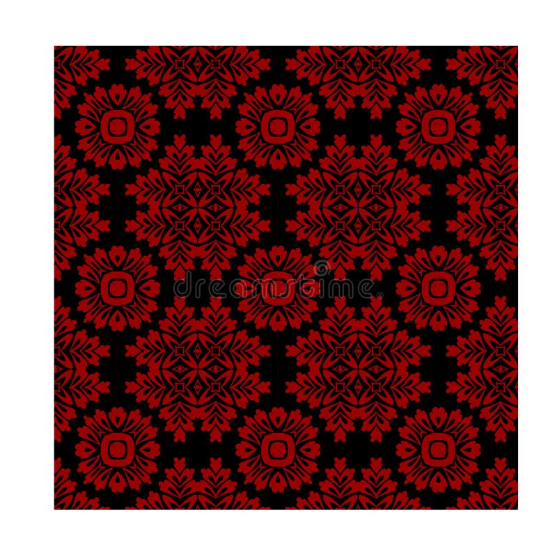 Red and Black Vector Batik Abstract Background, for Print, Wallpapper ...