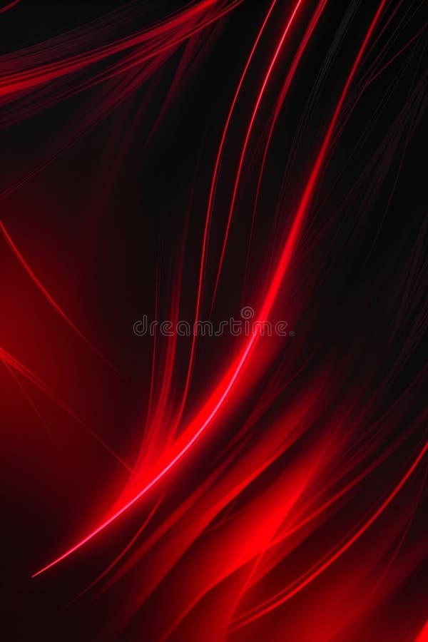Red and Black Waves. Vertical Composition Stock Illustration ...