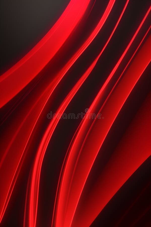 Red and Black Waves. Vertical Composition Stock Illustration ...