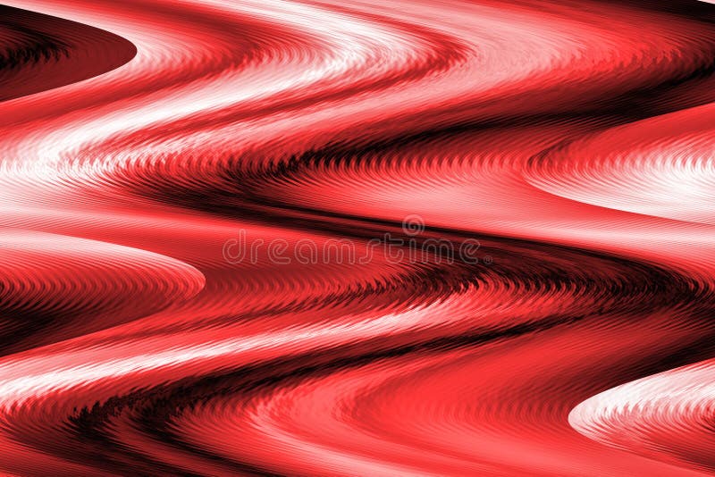 Red and Black Waves Pattern Stock Illustration - Illustration of waves ...