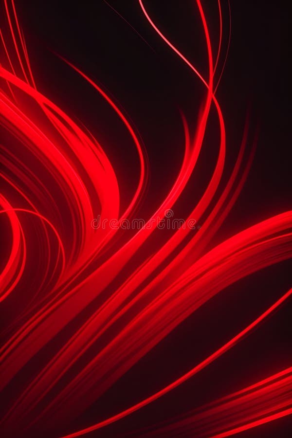 Red and Black Waves. Vertical Composition Stock Illustration ...