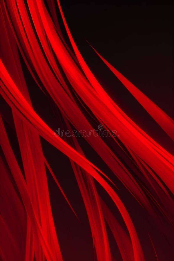 Red and Black Waves. Vertical Composition Stock Illustration ...