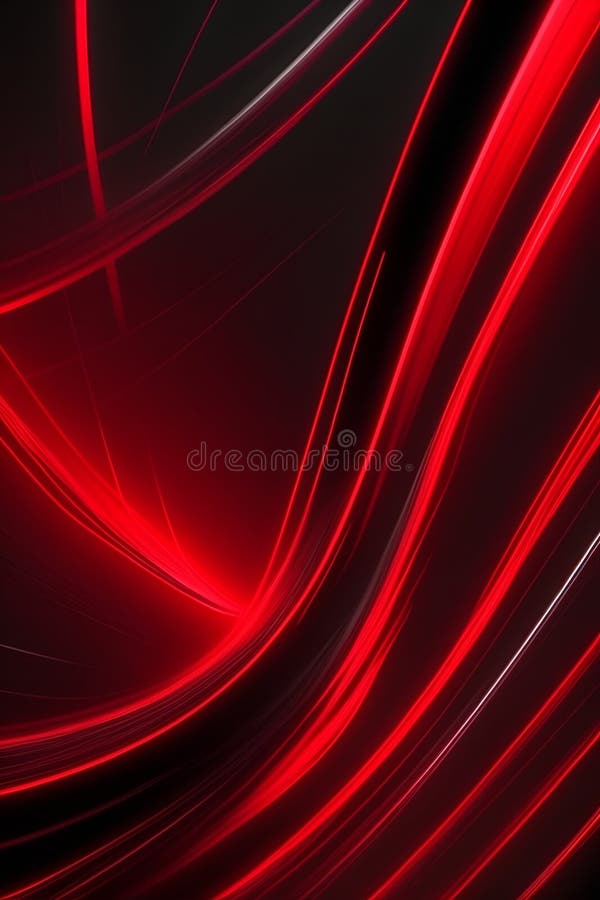 Red and Black Waves. Vertical Composition Stock Illustration ...