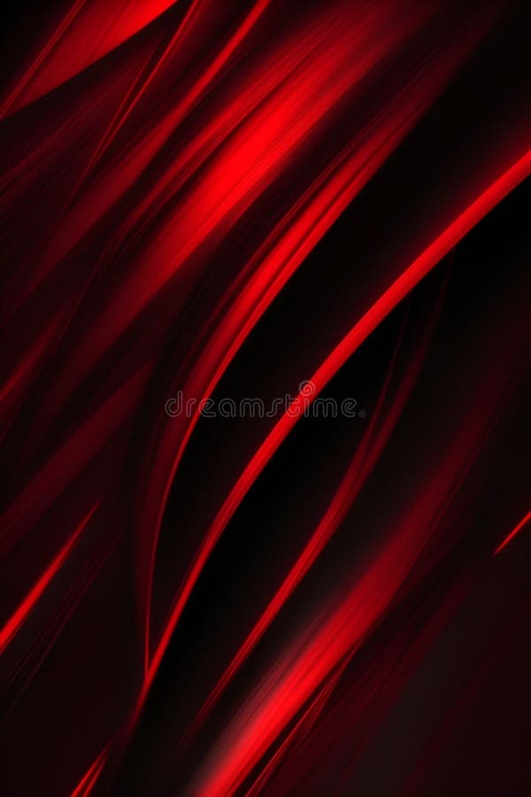 Red and Black Waves. Vertical Composition Stock Illustration ...