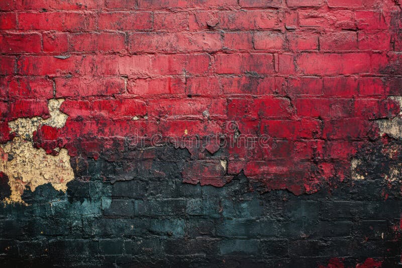 Red and Black Weathered Brick Wall Texture Urban Decay Grunge ...