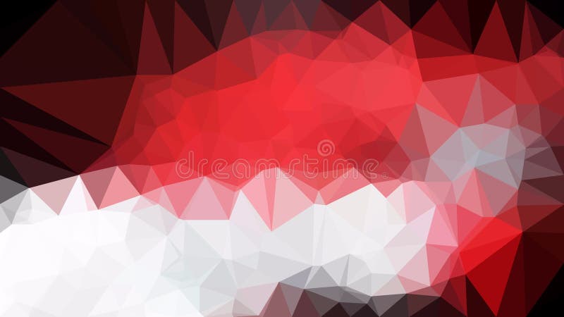 Red Black and White Geometric Polygon Background Vector Stock ...