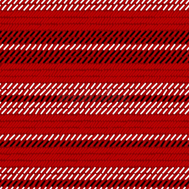 Red White Striped Fabric Texture Seamless Pattern Stock Vector ...