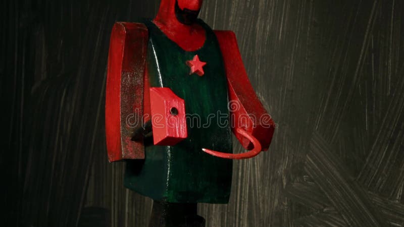 Red Blacksmith with Star, Figure, Devil S Forge Stock Video - Video of ...