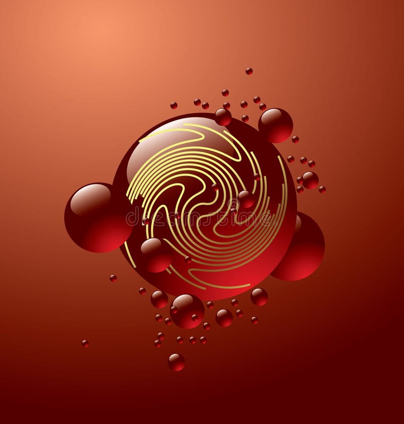 Red bladder. stock vector. Illustration of backgrounds - 7649895