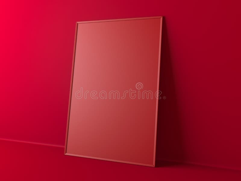 Red blank canvas stock illustration. Illustration of banner - 61425848