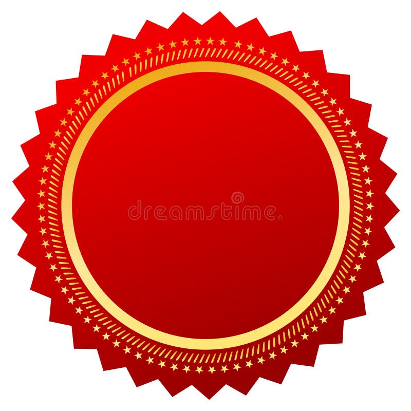 Red Blank Certificate Stock Vector - Image: 49664607