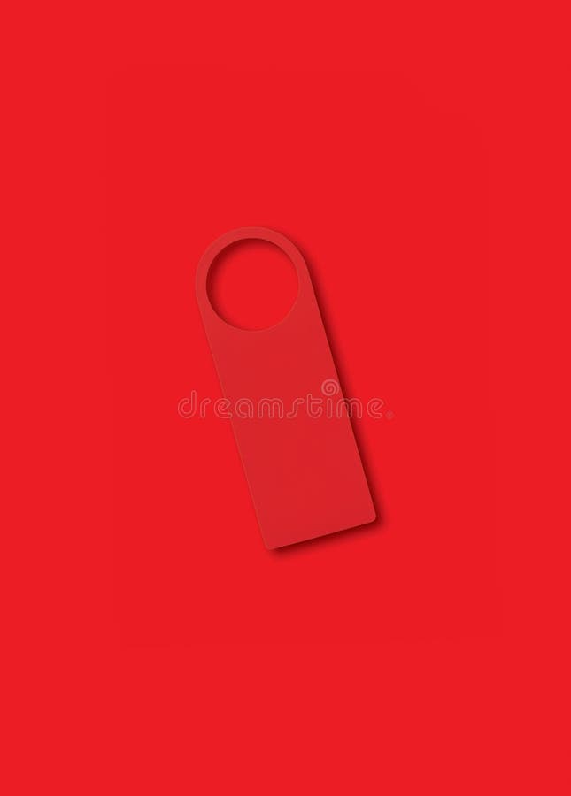 Blank Door Hanger stock photo. Image of colorful, color - 6720926