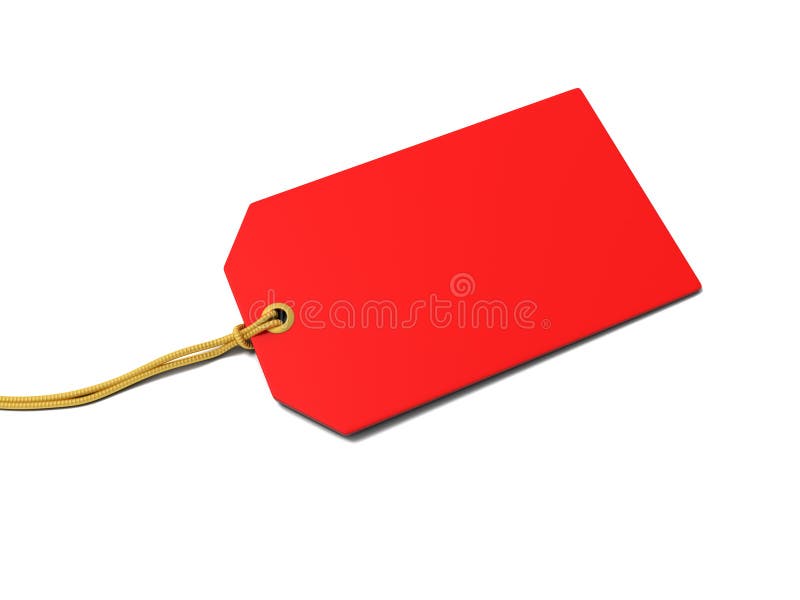 Red blank key tag stock illustration. Illustration of blue - 78620796