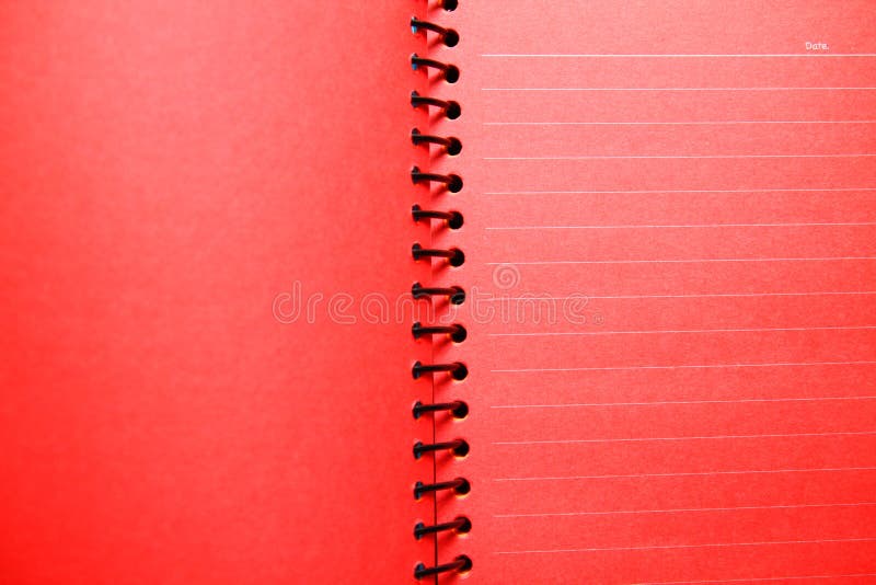Blank Lined Notebook Paper Background Stock Photo - Image of abstract ...