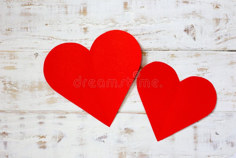 Red Blank Paper Note with Heart Shape on Grunge Stock Photo - Image of ...