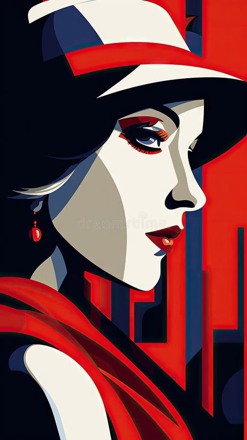 Red Blink-and-You Poster for Book Cover. Stock Illustration ...