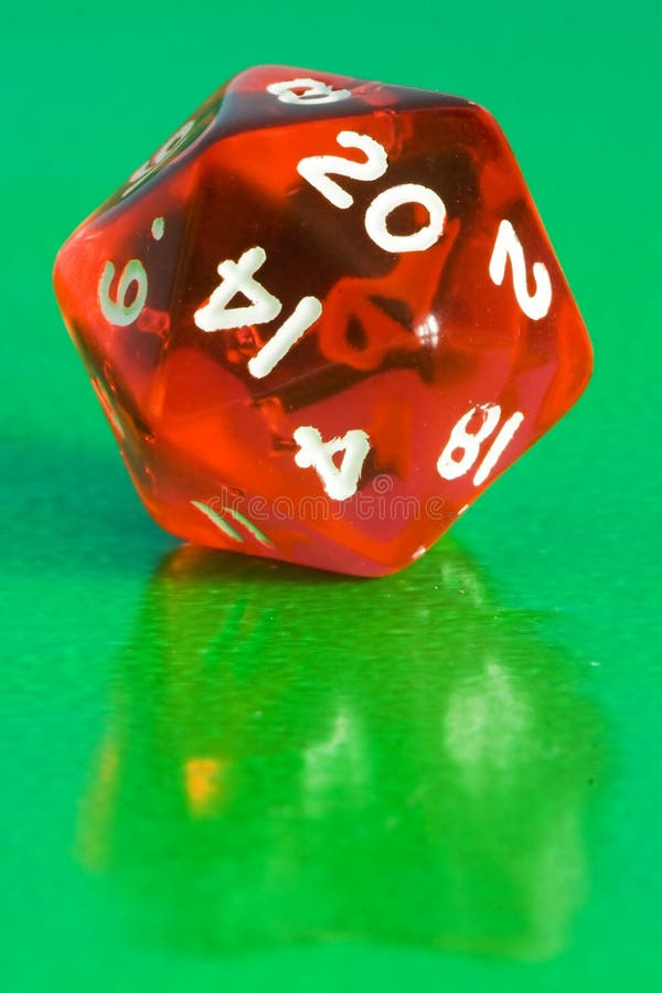 Red block stock photo. Image of twenty, dice, green, white - 2925946