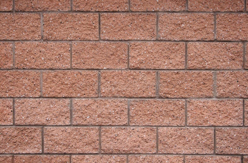 Red block wall background stock image. Image of mortar - 5300559