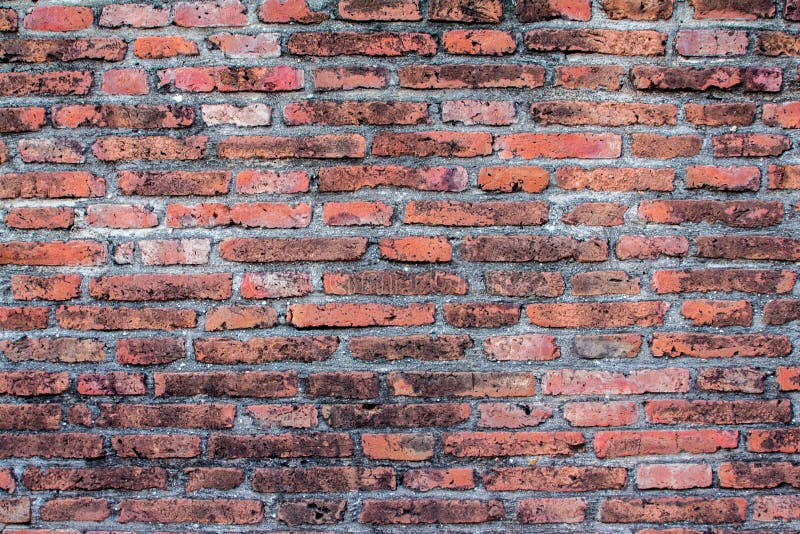 Red block wall stock image. Image of orange, color, dirty - 71065567