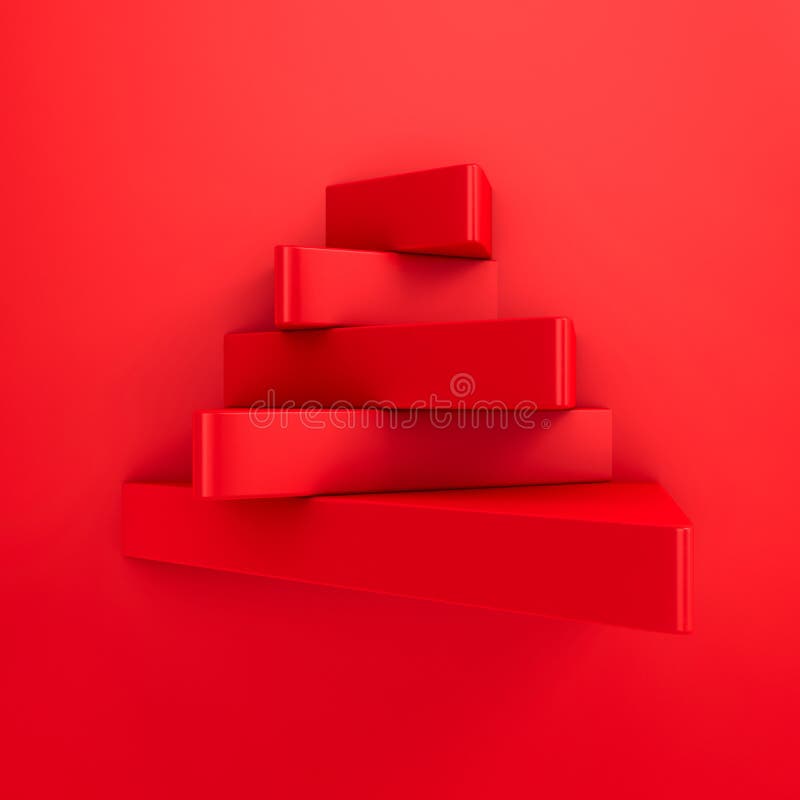 Red blocks stock illustration. Illustration of abstract - 28746091